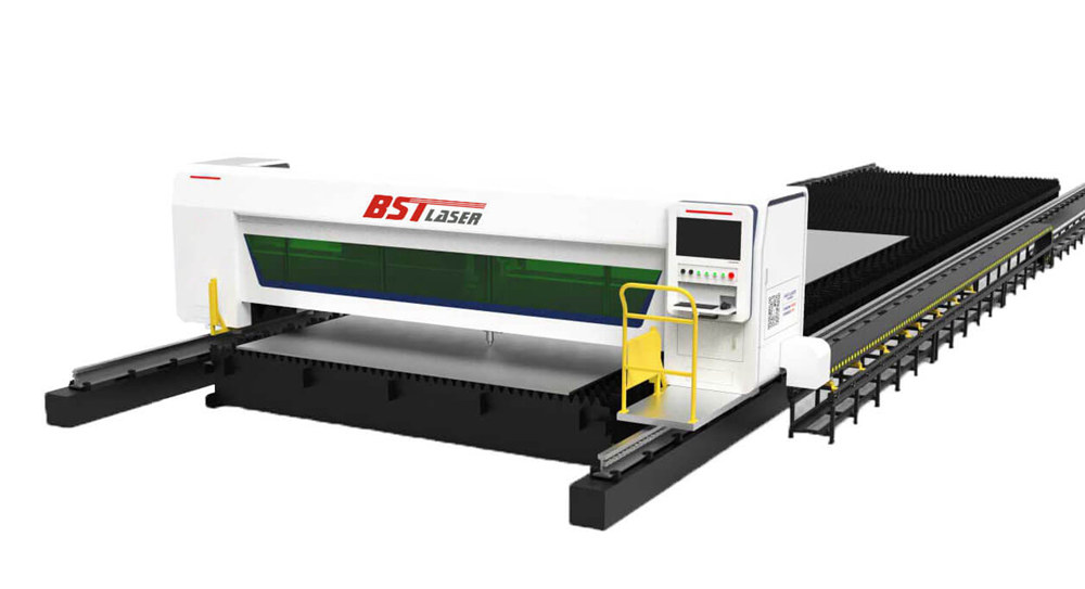 Ground Rail Large Format Fiber Metal Laser Cutter - BST LASER